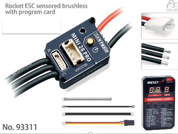 Surpass Rocket ESC sensored brushless + program card – rcportal